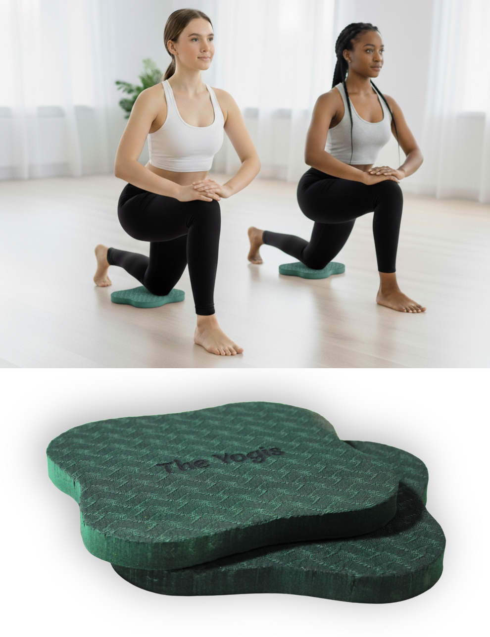 Knee & Elbow Cushion Pad | Bottle Green | Set of -2 – The Yogis